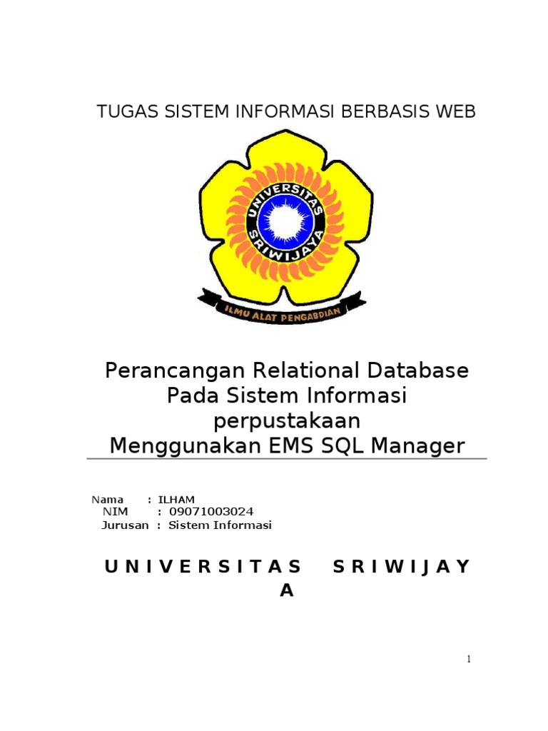 Rancangan Database Perpustakaan Web | PDF | Seni
