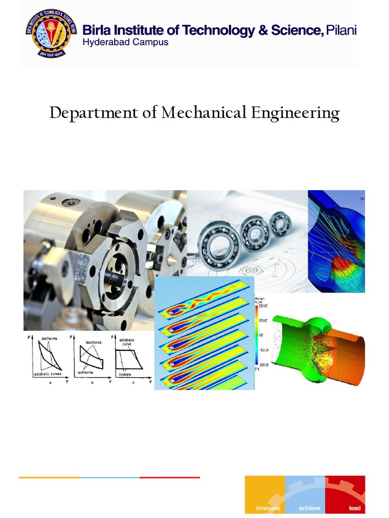 Department of Mechanical Engineering | PDF | Mechanical Engineering ...