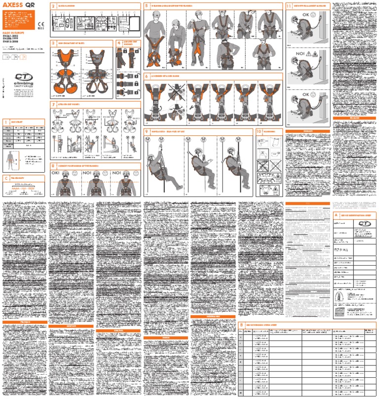 Made in Europe: EN 361:2002 EN 358:1999 EN 813:2008 | PDF | Anchor ...