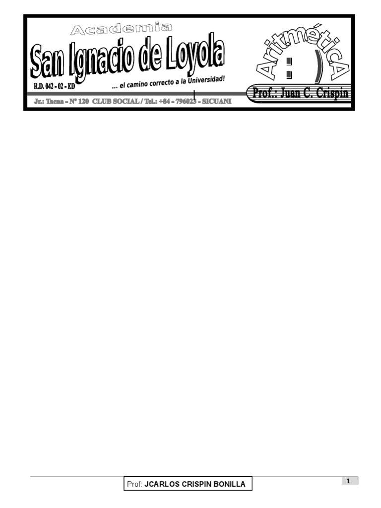 (Po) Razon y Proporcio | PDF | Aritmética | Números