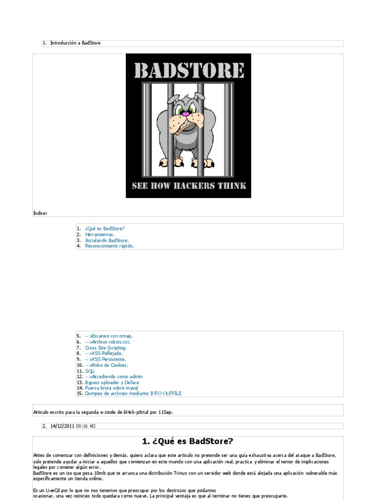 Introduccion A BadStore PDF | PDF | Point and Click | Cookie HTTP