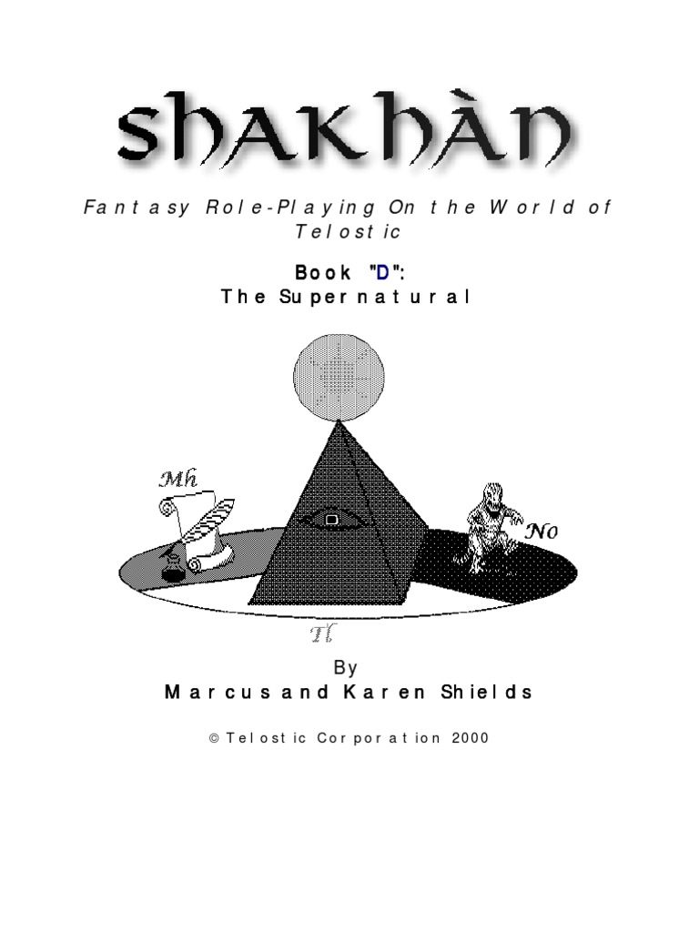 Shakhan Book D The Supernatural | PDF | Supernatural | Mythology