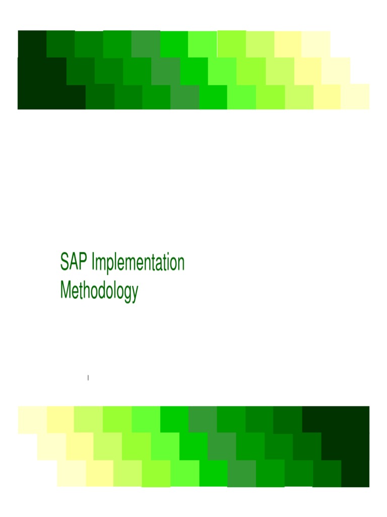 SAP Implementation Methodology PDF | Download Free PDF | Business Process | Project Management