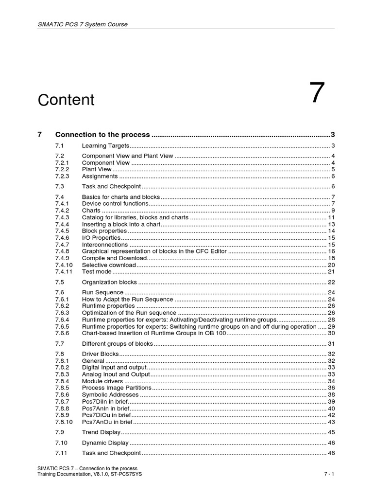 07 - Connection To The Process - V8.1.0 - en PDF | PDF | Personal ...