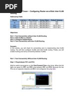 Tarea PT 4.2.7 - Packet Tracer - Configure Router-On-A-Stick Inter-VLAN Routing | PDF