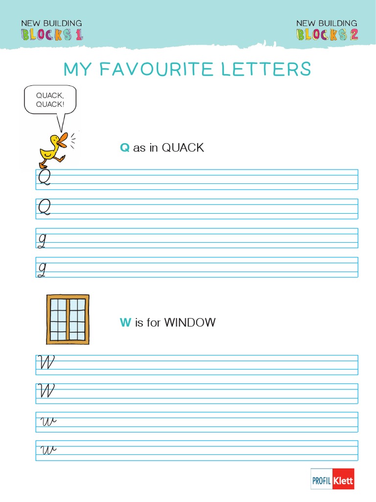 My Favourite Letters: As in QUACK | PDF