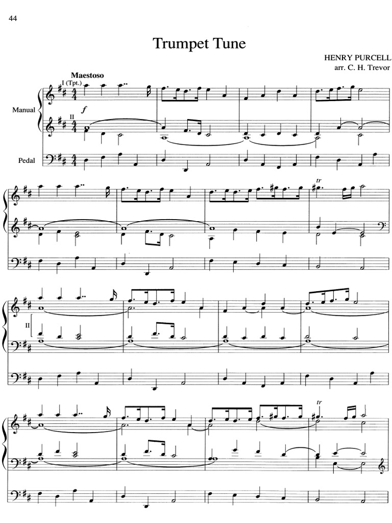 Henry Purcell Trumpet Tune PDF | PDF