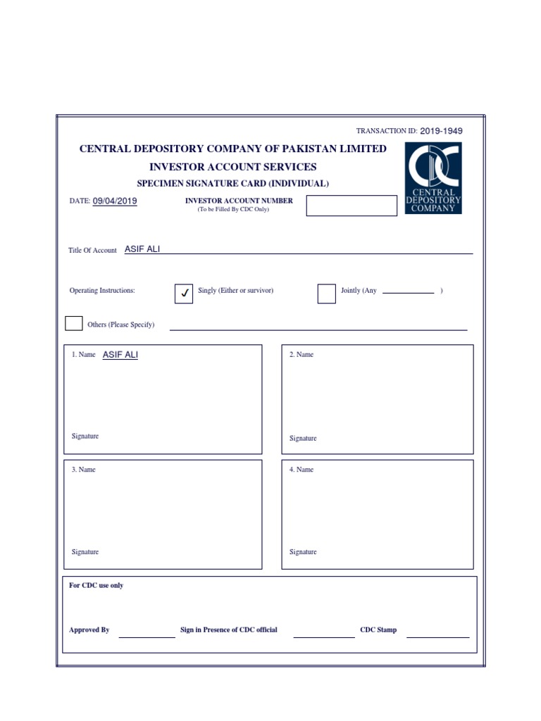 Specimen Form 1554798383139 | PDF