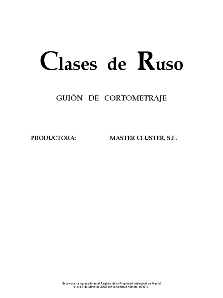 63-1-Guin Final. Clases de Ruso | PDF | Rusia | Política mundial