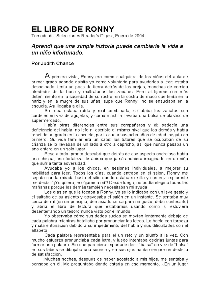 El Libro de Ronny | PDF