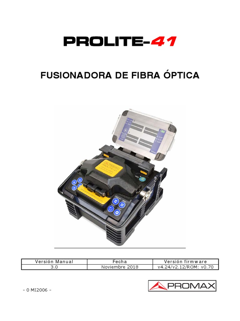 Prolite 41 | PDF | Fibra óptica | Óptica