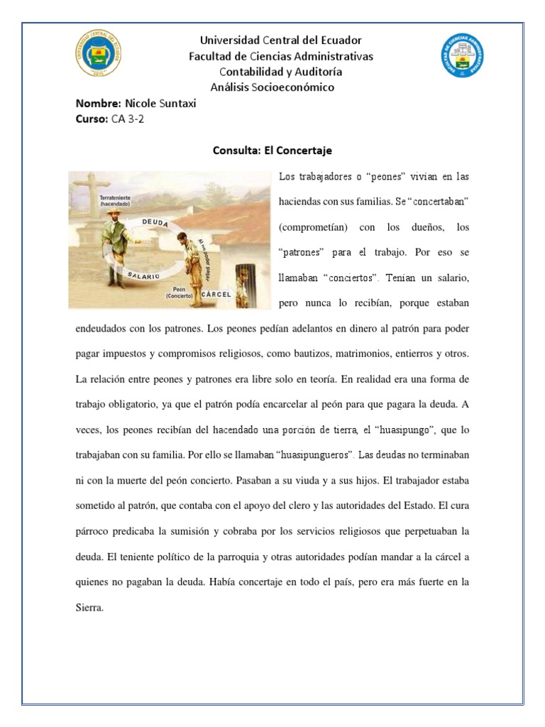 Concertaje | PDF