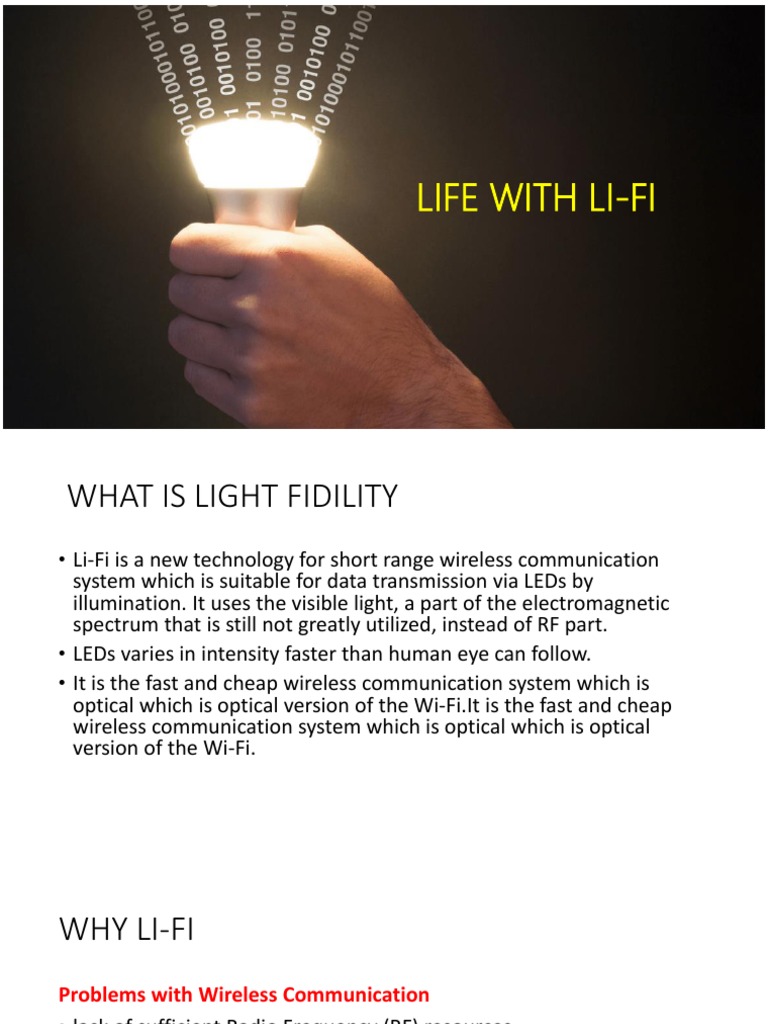 Life With Lifi | Download Free PDF | Wireless | Media Technology