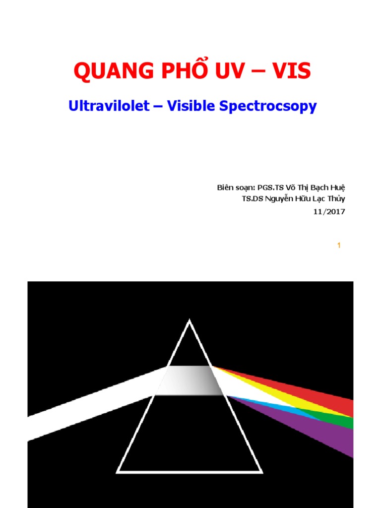 Quang Pho Uv Vis LacThuy 3.11 SVVB2 PDF | PDF
