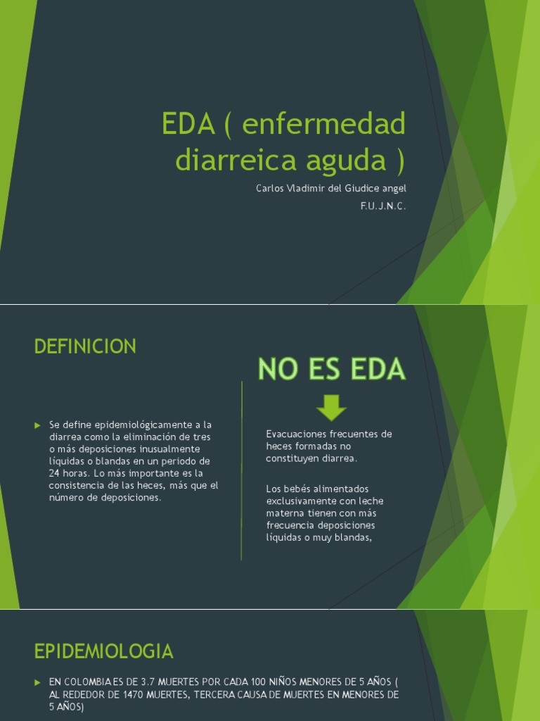 EDA (Enfermedad Diarreica Aguda) PDF | PDF | Diarrea | Deshidración
