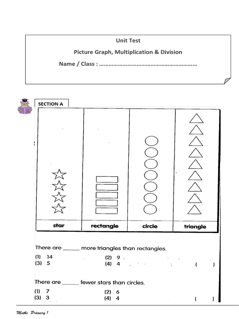 Picture Graph, Multiplication & Division | PDF