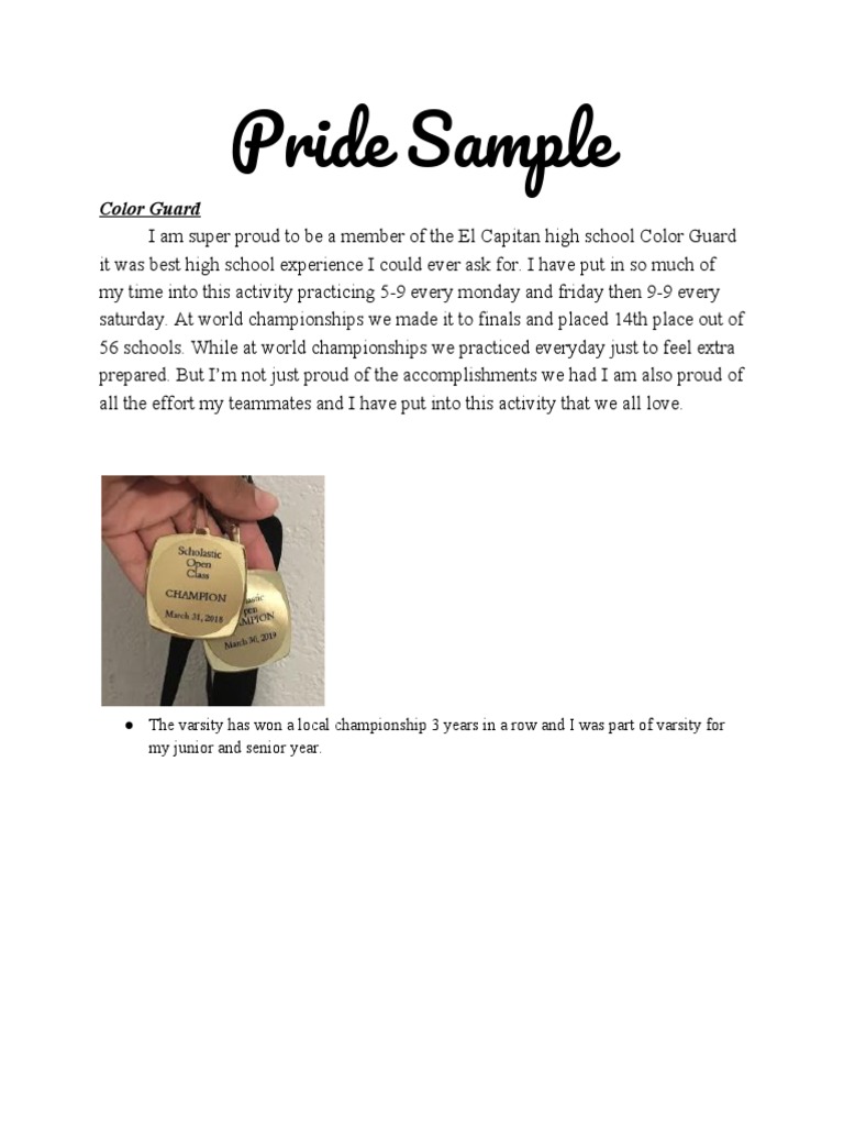 Pride Sample | PDF