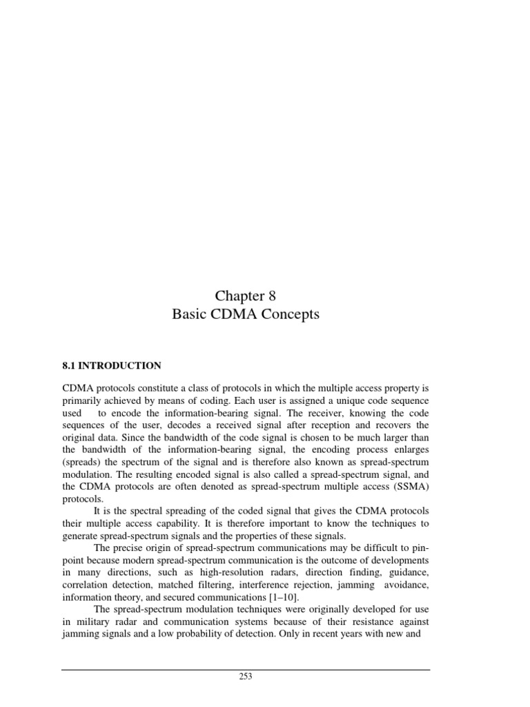 CDMA Concept | PDF | Modulation | Channel Access Method