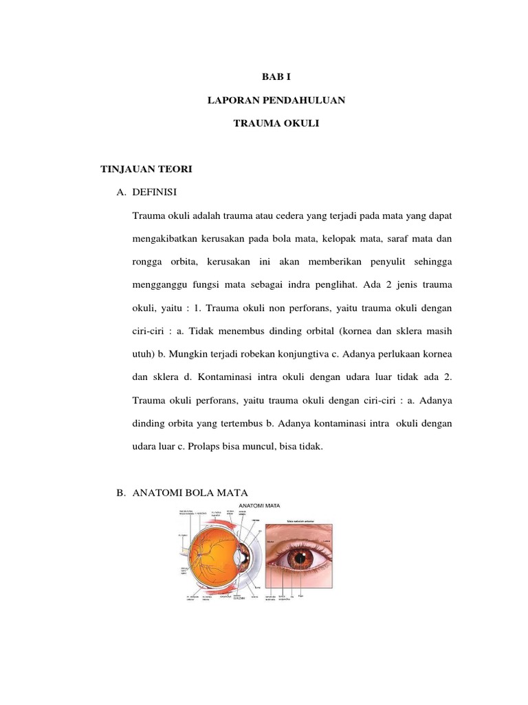 Trauma Okuli: Definisi dan Penanganan | PDF