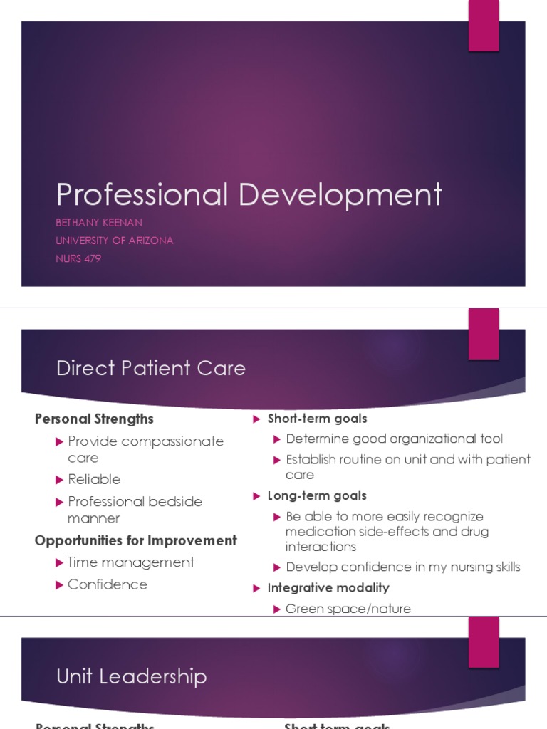 Professional Development | PDF | Nursing | Medicine