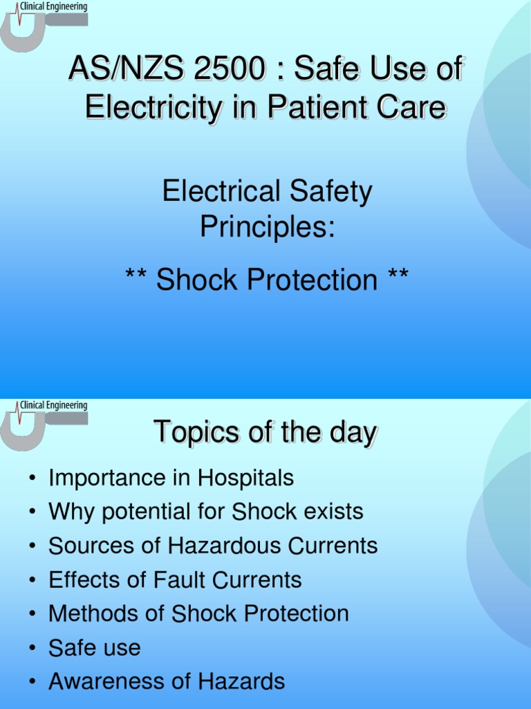 Hospital Electrical Safety Guide | PDF | Electricity | Electrical ...