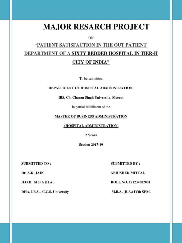 Patient Satisfaction in OPD Services | PDF | Patient | Health Care