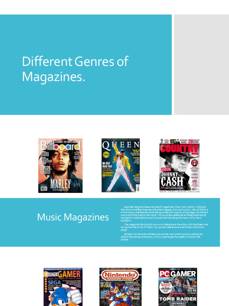 Music and Video Game Magazine Genres | PDF