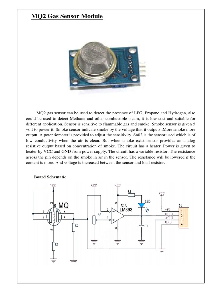 Mq2 Gas Sensor Module | PDF