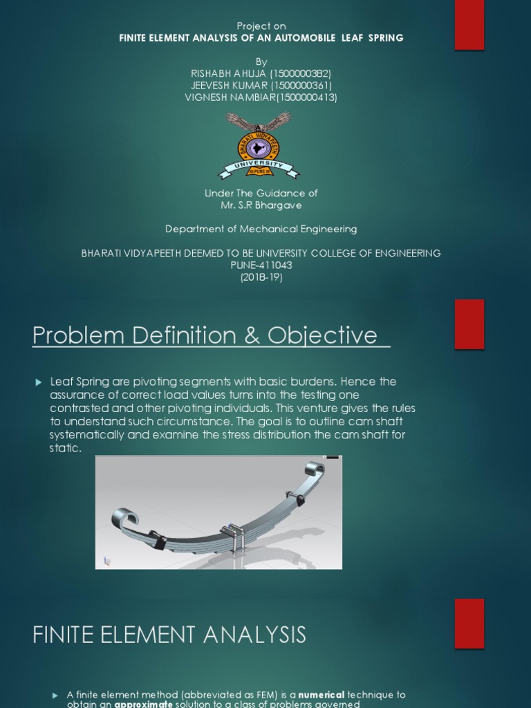 Finite Element Analysis of An | PDF | Finite Element Method | Partial Differential Equation