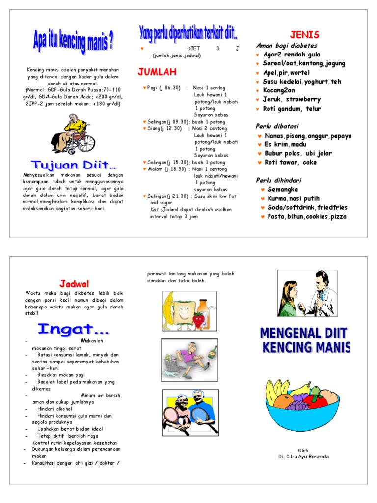 Leaflet Diet DM | PDF