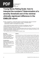 Young Mania Rating Scale | PDF