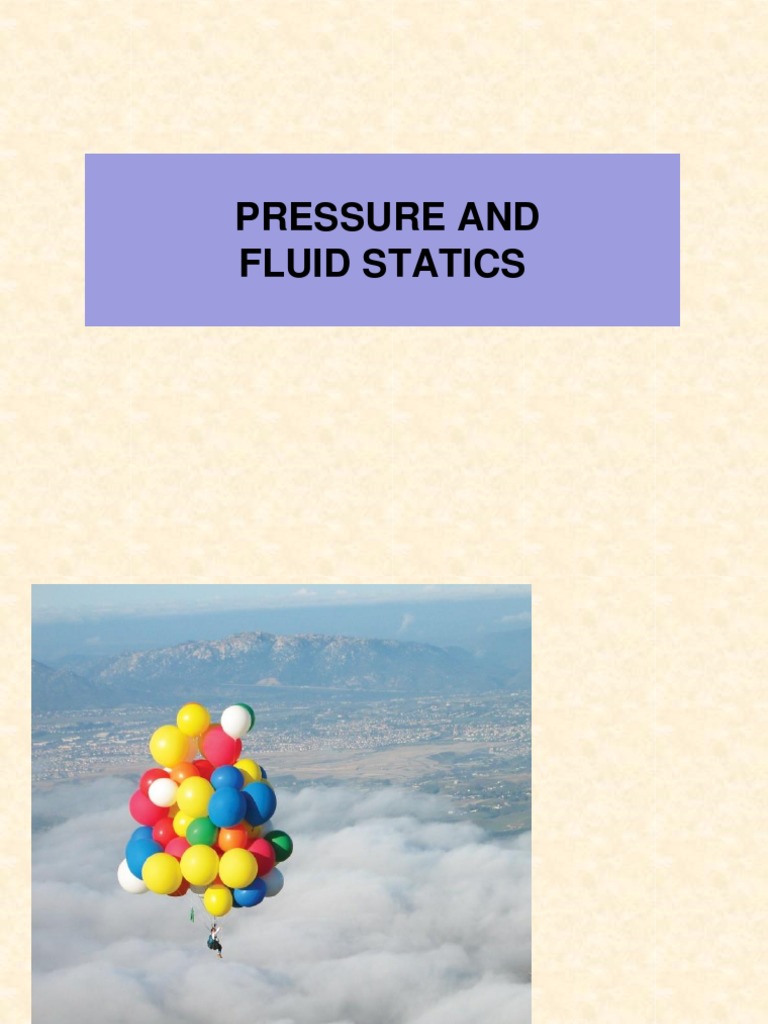 Fluid Mechanics (ECH3113) - Chapter 2 Hydrostatic | PDF | Buoyancy ...