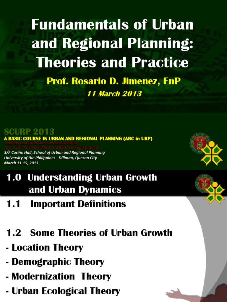 Fundamentals of Urban and Regional Planning: Theories and Practice ...