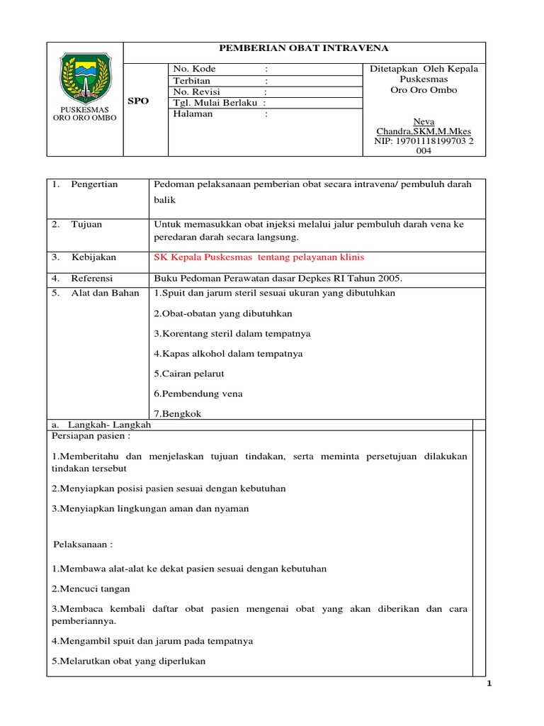 Pemberian Injeksi IM, IC, SC, IV | PDF