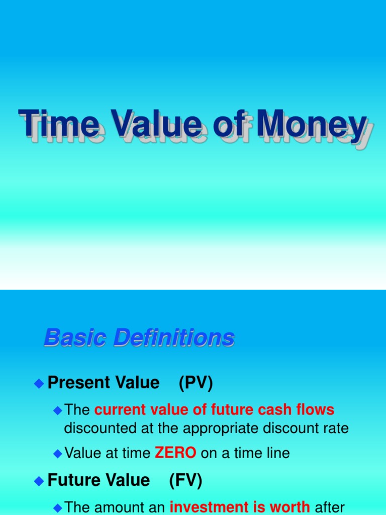 Time Value of Money PDF | PDF | Interest | Present Value