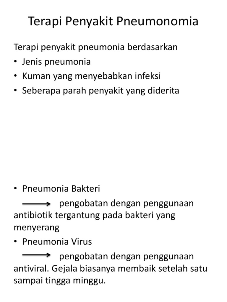 Terapi Pneumonia | PDF