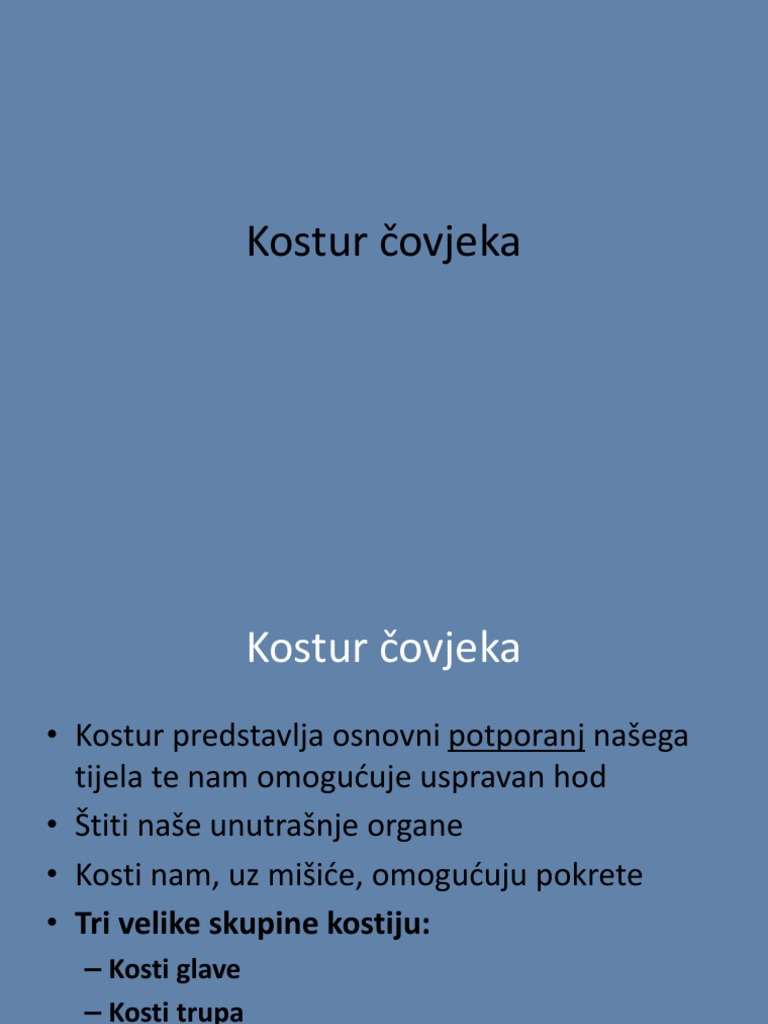 Kostur Covjeka | PDF