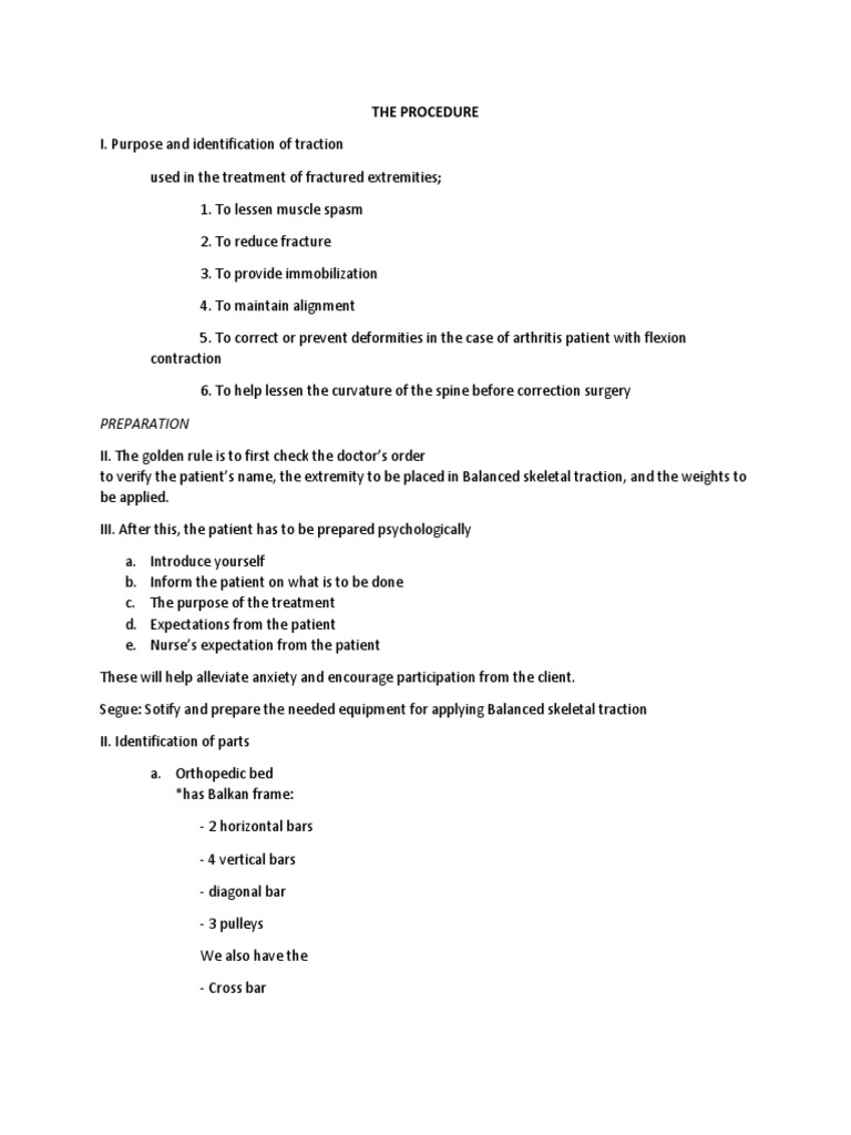 Balanced Skeletal Traction | PDF | Rope