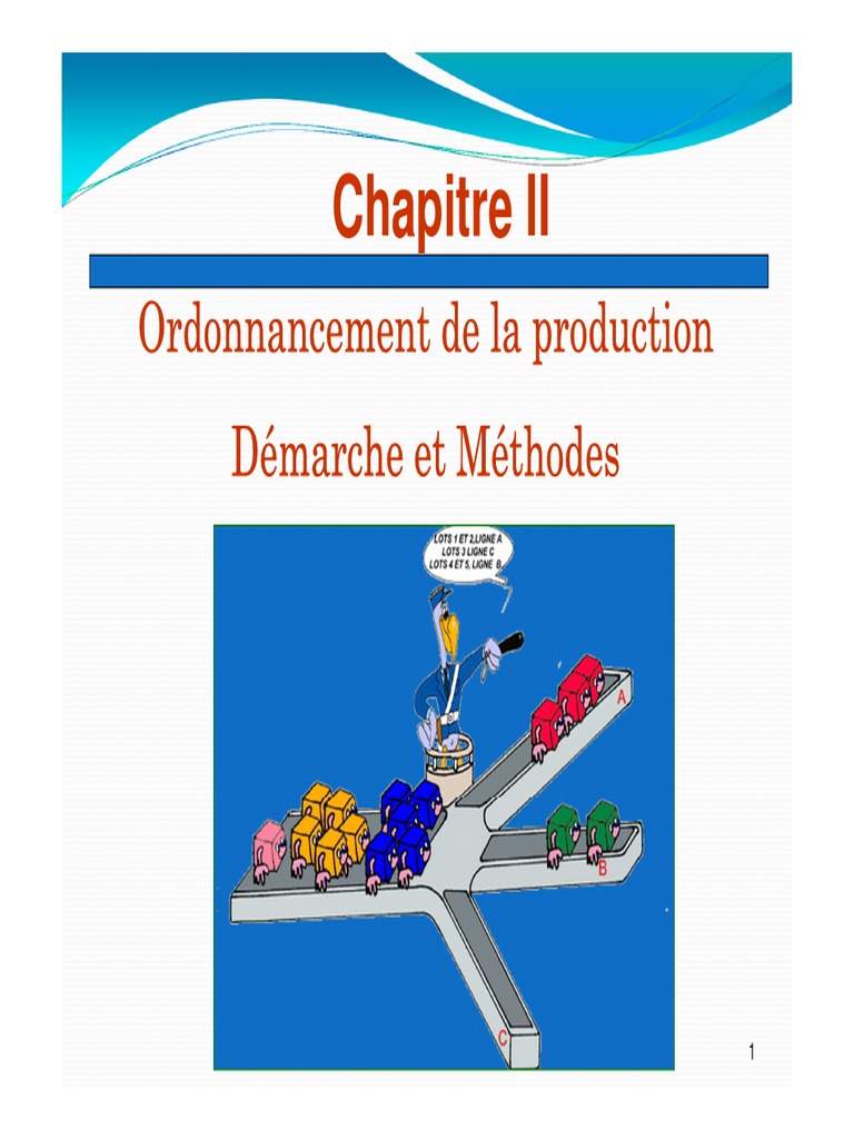Méthodes d'Ordonnancement de Production | PDF | Planification