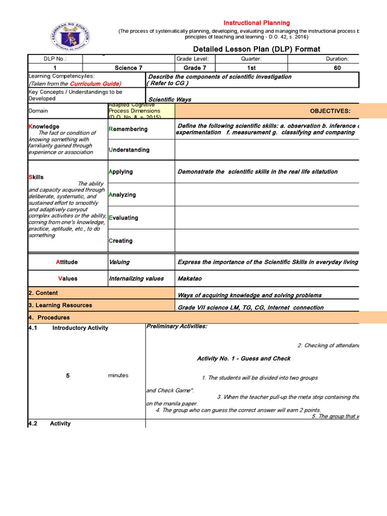 DLP_1 | Scientific Method | Science