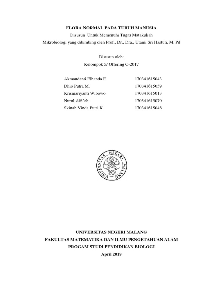 Flora Normal Pada Tubuh Manusia | PDF