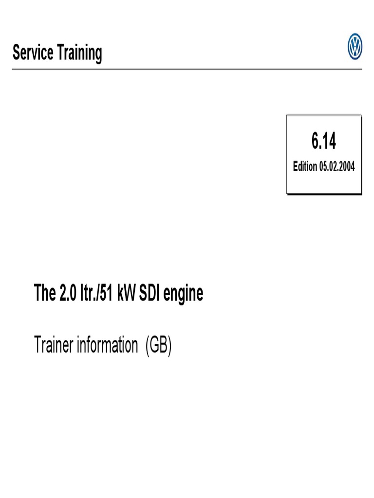 2 0L Sdi | PDF | Piston | Engines