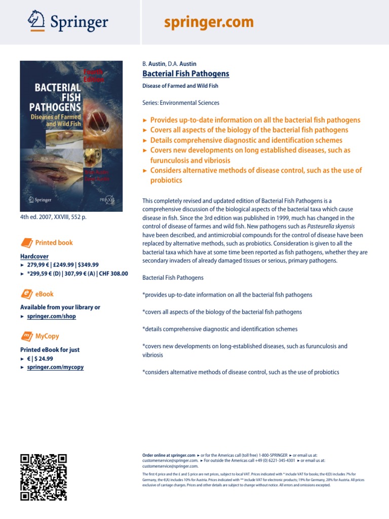 Bacterial Fish Pathogens: Printed Book | PDF | Bacteria | Medicine