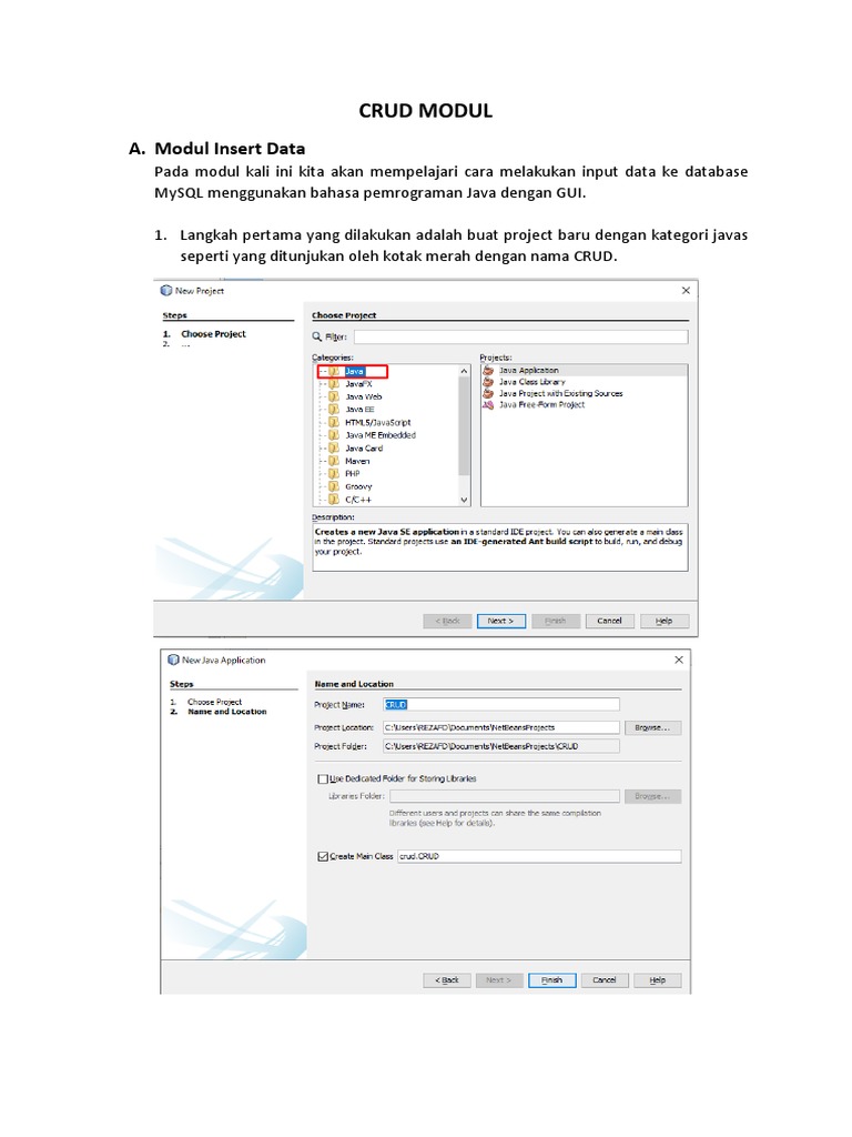 Modul Oop Crud Gui | PDF