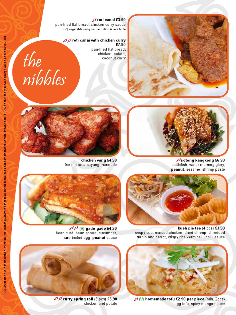 Menu Rasa Sayang | Download Free PDF | Curry | Tofu