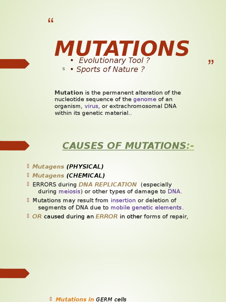 An In-Depth Analysis of Mutation Types, Causes, and Rare Genetic ...