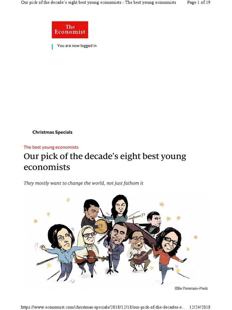 The Eight Best Young Economists in 2018 (Article From The Economist ...