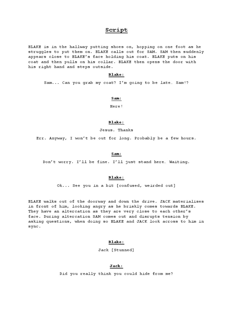 Production Script PDF | PDF | Leisure