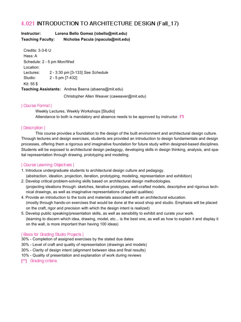 Intro to Architecture Design Course | PDF | Design | Art Media