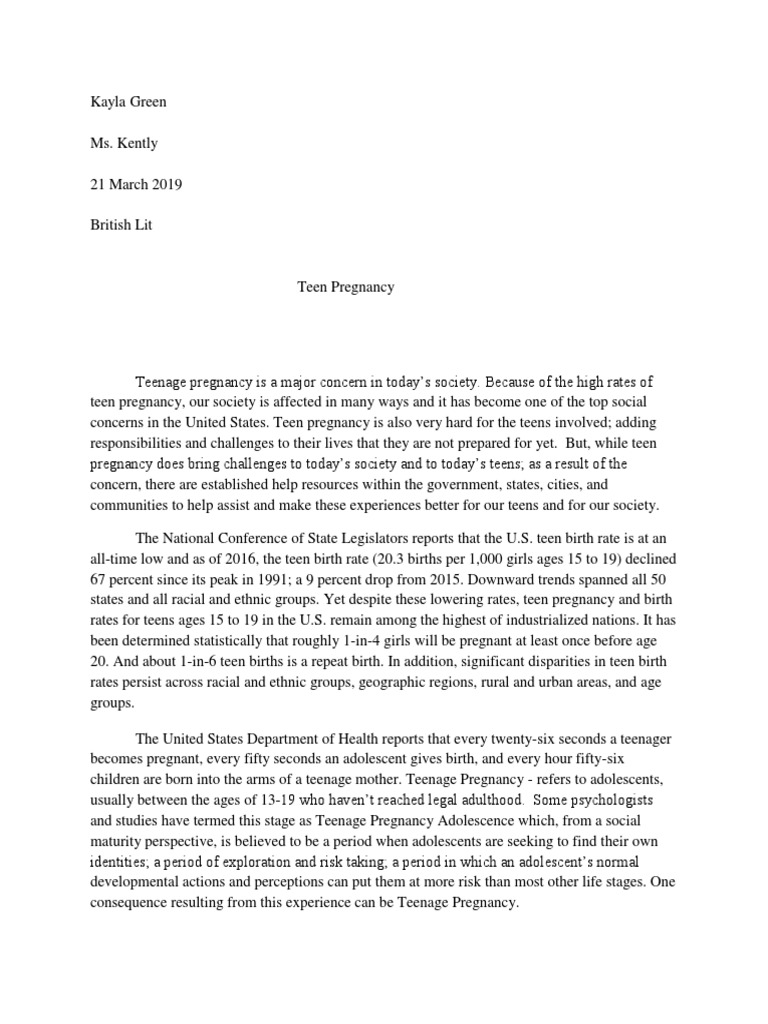 Kayla Green - Research Paper Draft 1 - Pages 1-3 Include Your Works ...